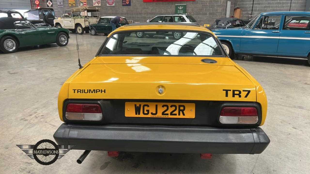 Lot 236 - 1977 TRIUMPH TR7