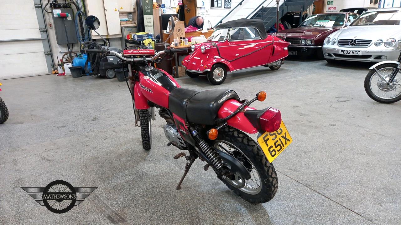 Lot 87 - 1981 HONDA 250 XLS