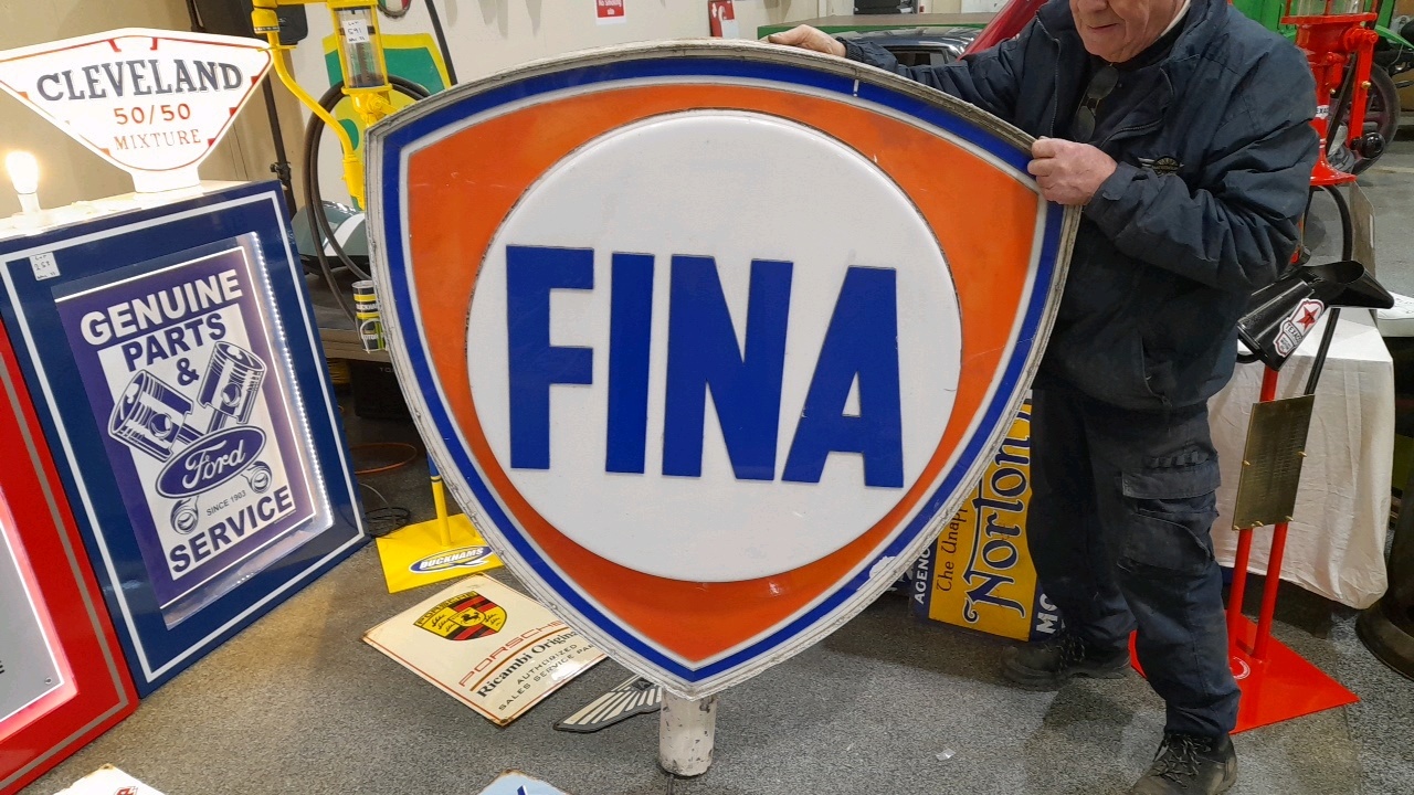 Lot 21 - ORIGINAL FINA GARAGE FORECOURT DOUBLE SIDED
