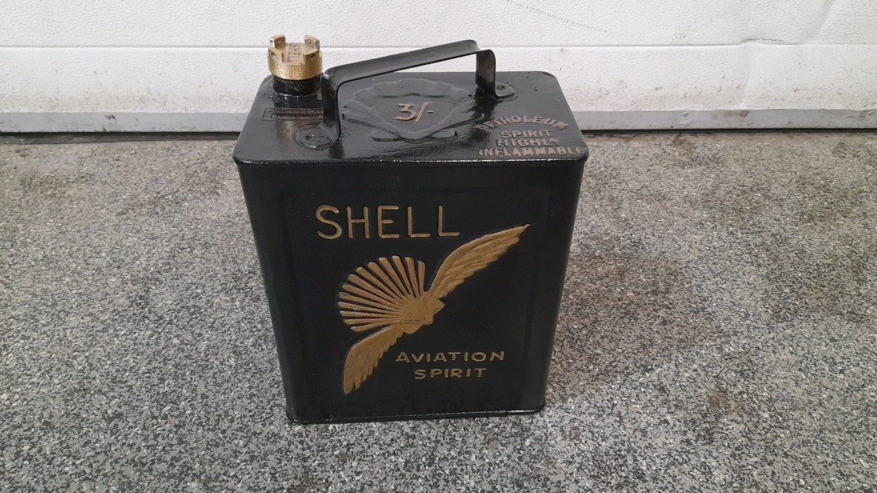 Lot 551 - SHELL AVIATION PETROL CAN