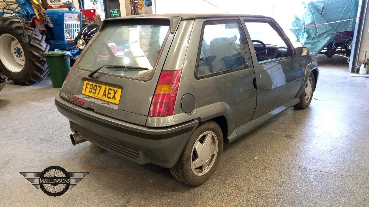 Lot 728 - 1988 RENAULT 5 GT TURBO