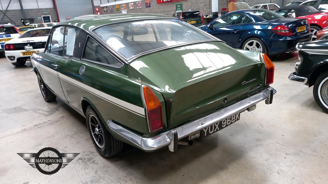 Lot 280 - 1972 SUNBEAM RAPIER H 120
