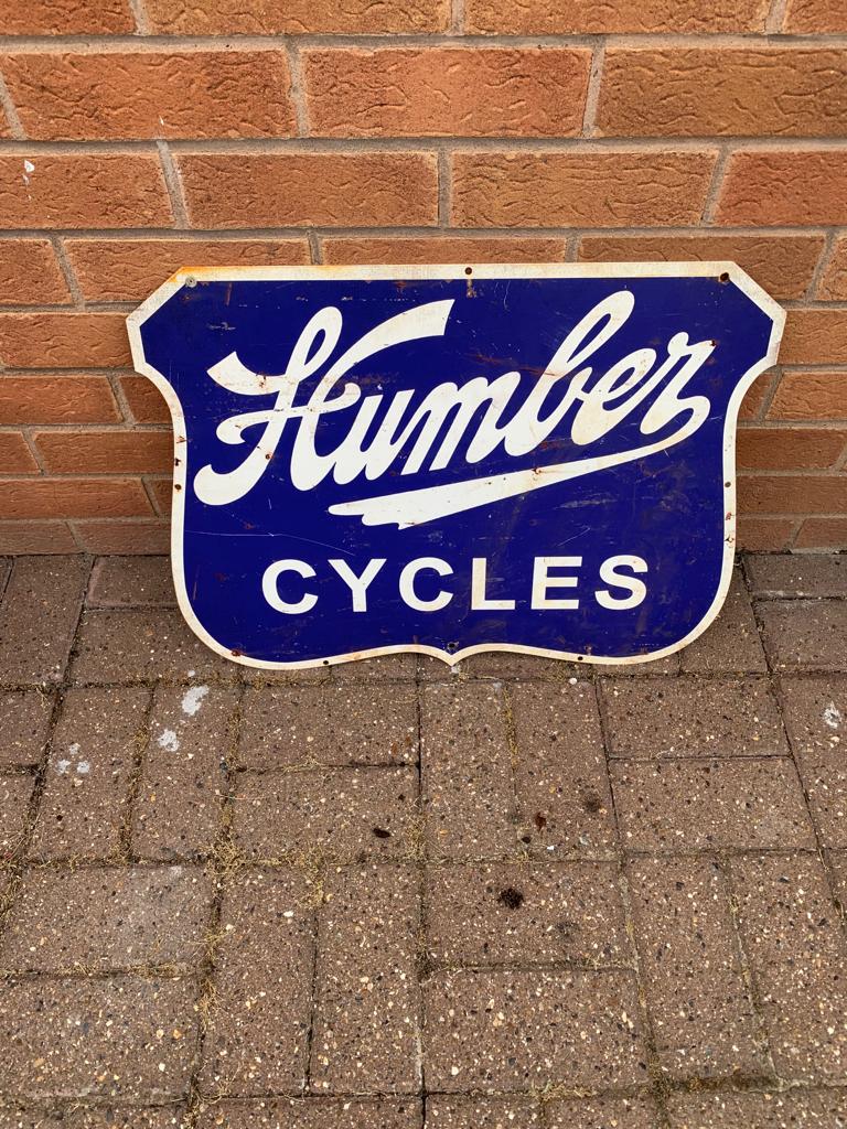 Lot 37 - HUMBER CYCLES SIGN