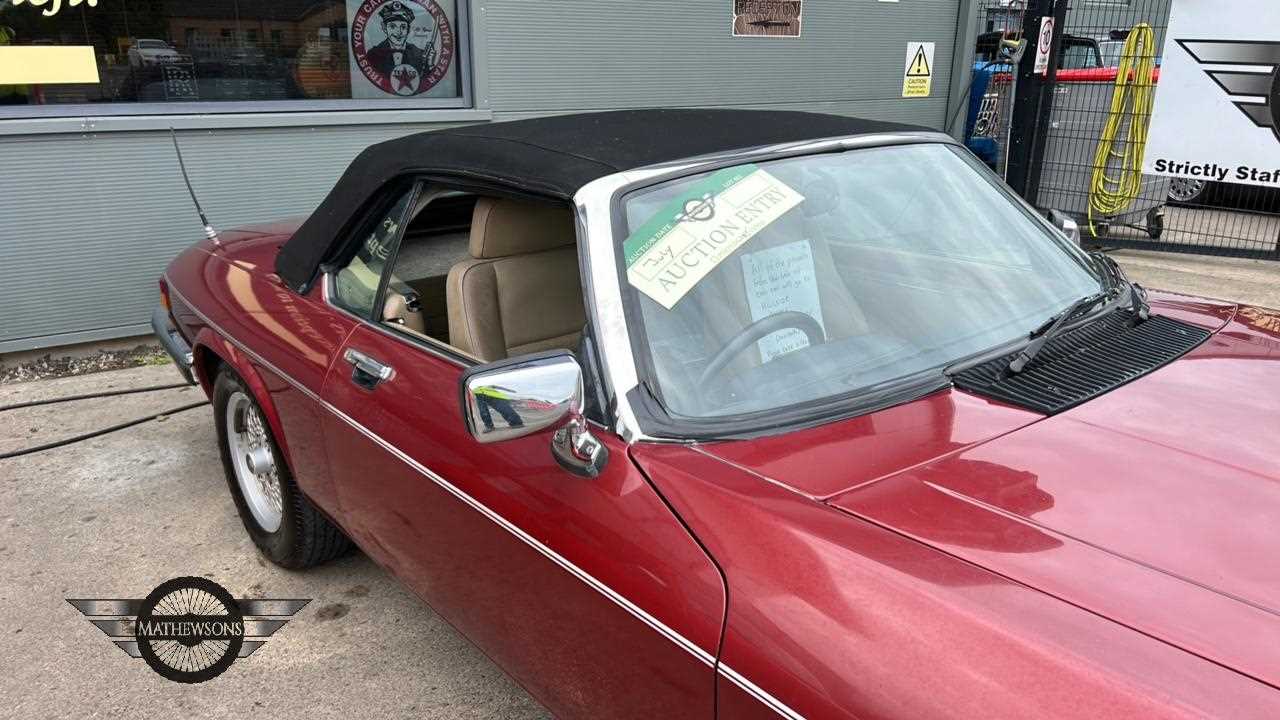Lot 313 - 1988 JAGUAR XJS V12 CONVERTIBLE