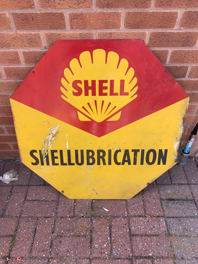 Lot 439 - SHELL LUBRICATION SIGN