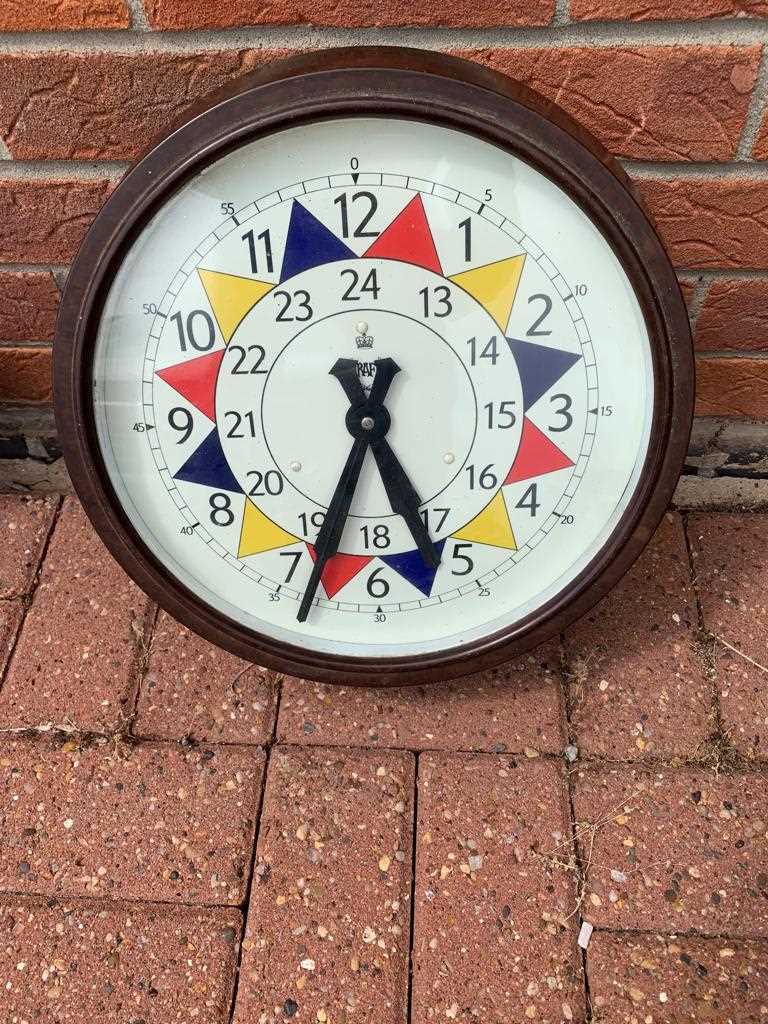 Lot 103 - RAF ROUND WALL CLOCK