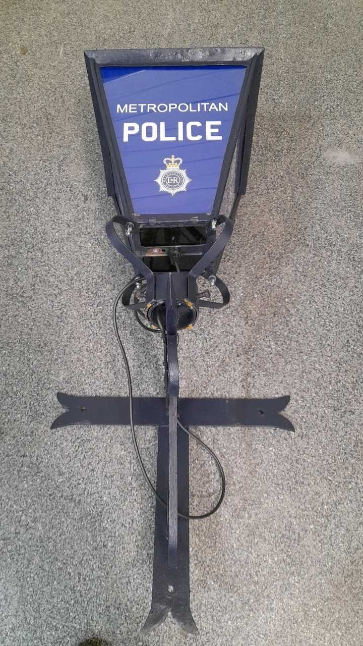 Lot 145 - ILLUMINATED POLICE LANTERN COMPLETE WITH