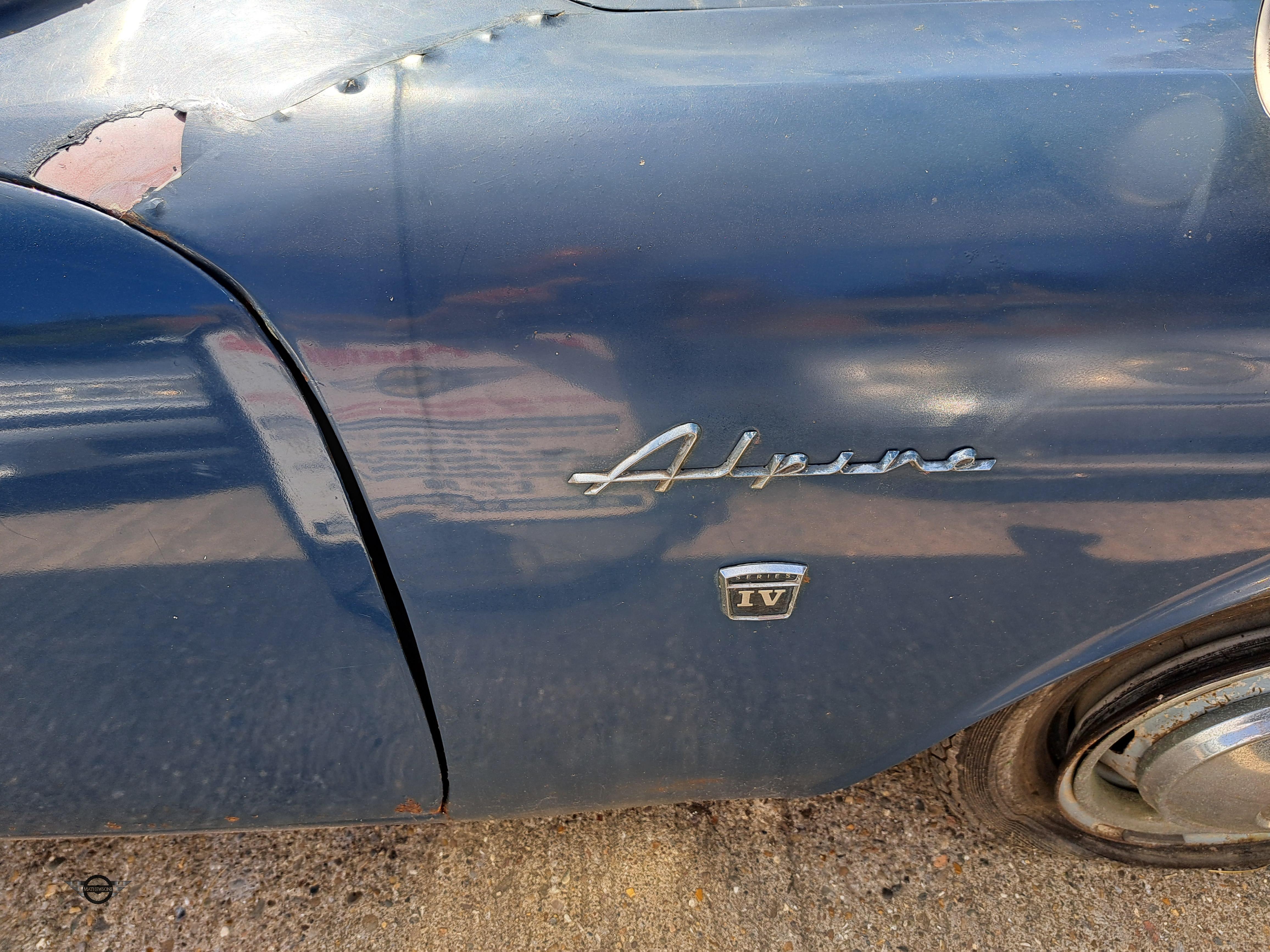 Lot 64 - 1964 SUNBEAM ALPINE