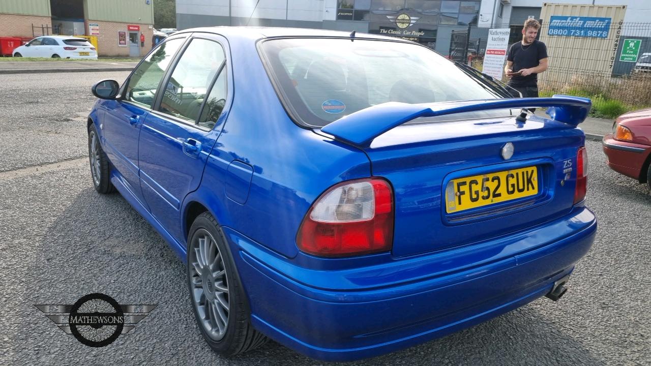 Lot 108 - 2002 MG ZS