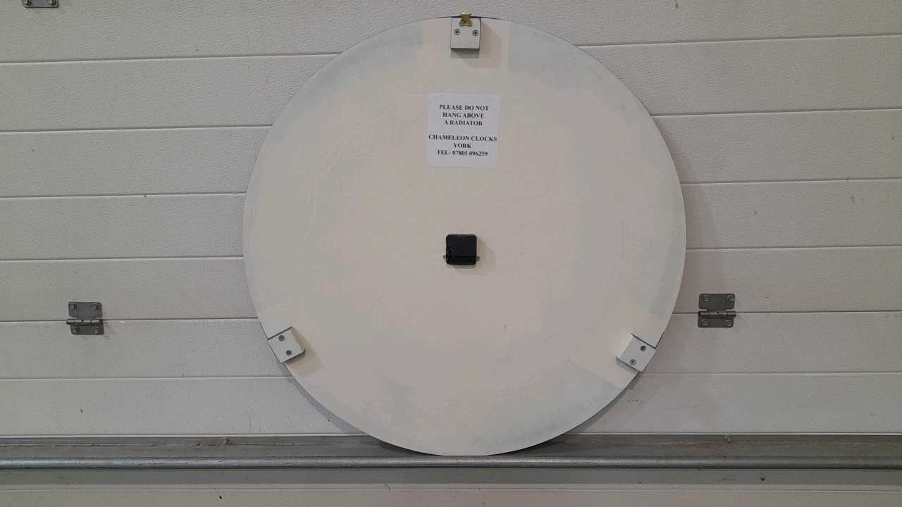 Lot 62 - HANDMADE SCANIA LOGO CLOCK 32" DIAMETER