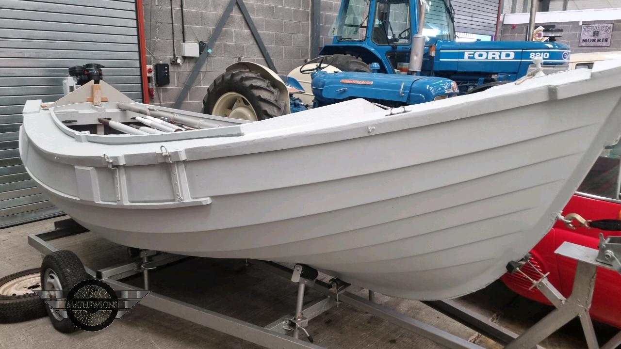 Lot 406 - CIRCA 1960 YORKSHIRE COBLE SAILING BOAT