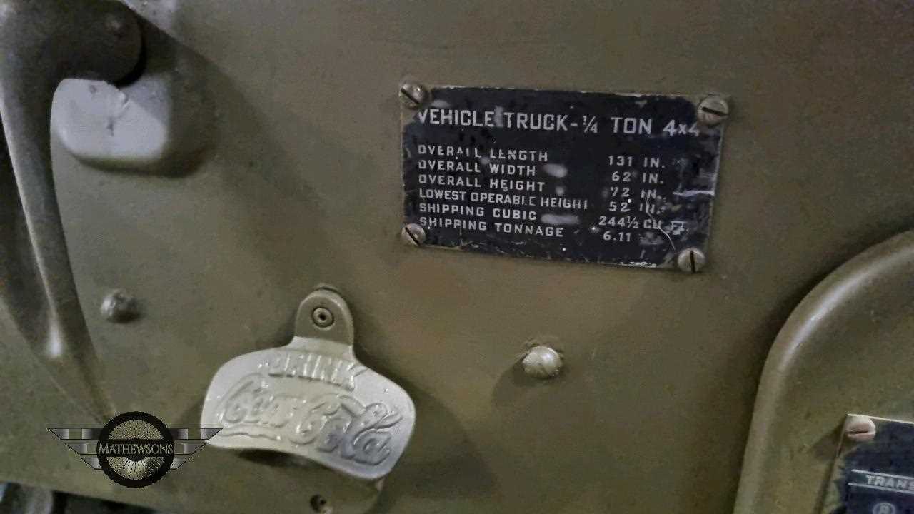 Lot 12 - 1942 WILLYS WWII JEEP