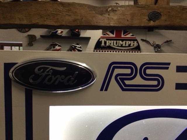 Lot 261 - LARGE ILLUMINATED FORD RS SIGN