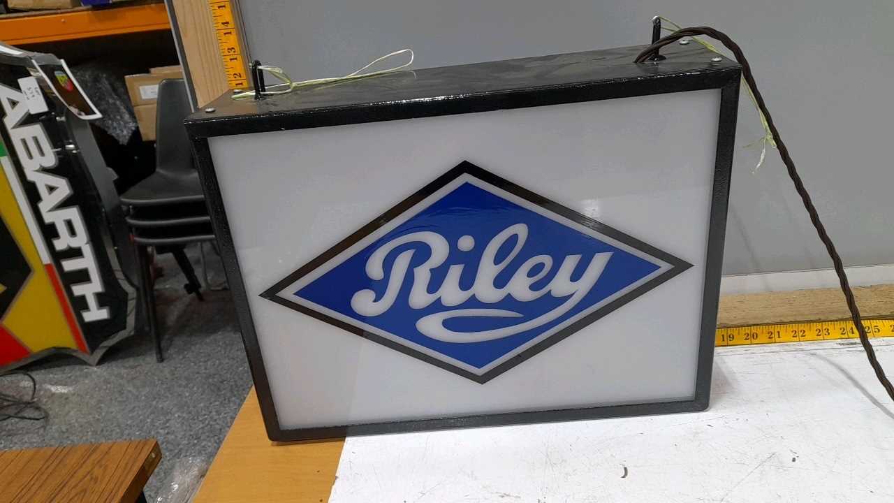 Lot 520 - RILEYLIGHT UP SIGN 17"X13"