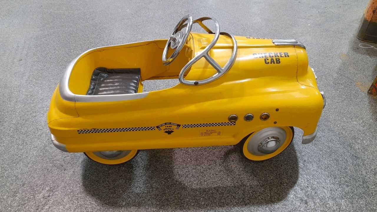 Lot 76 - CHILDS PEDAL CAR ( YELLOW TAXI )