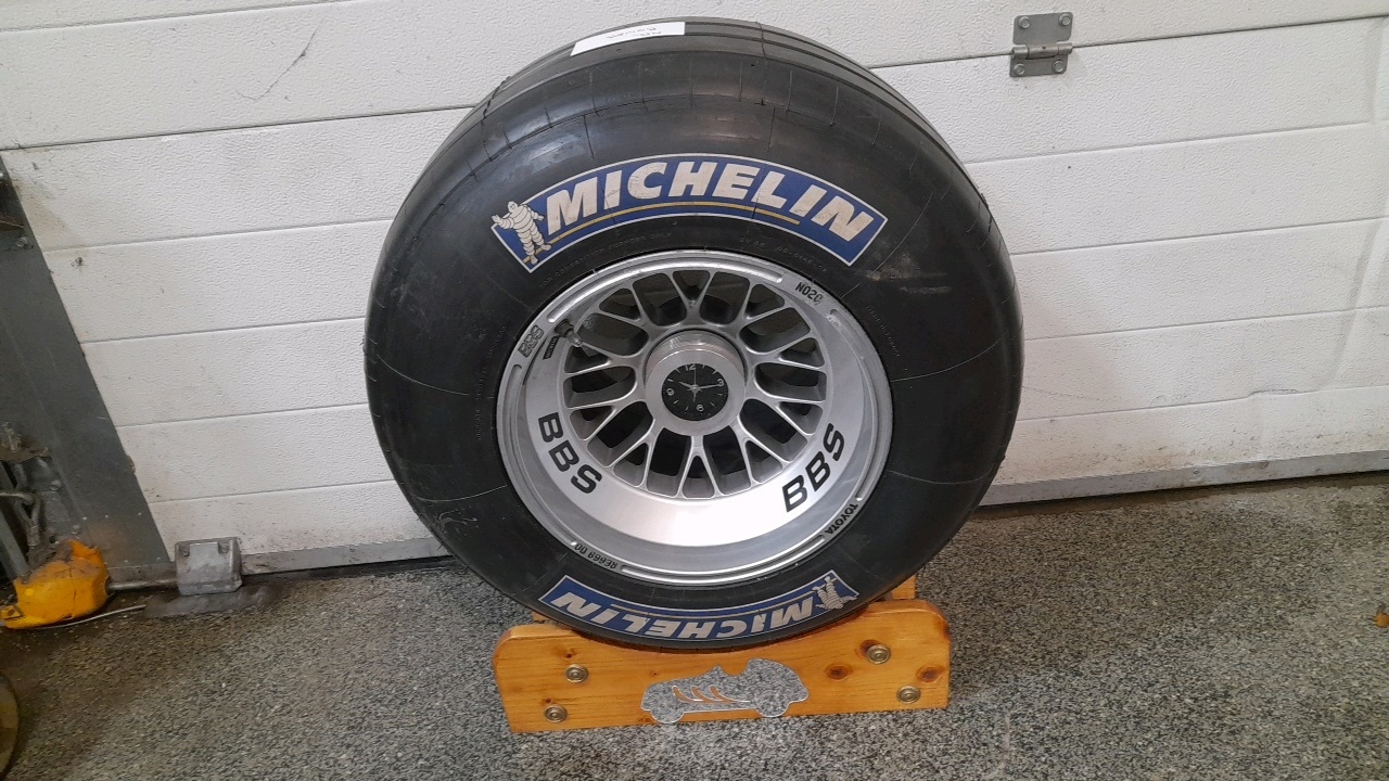 Lot 134 - TOYOTA FORMULA 1 WHEEL ON STAND