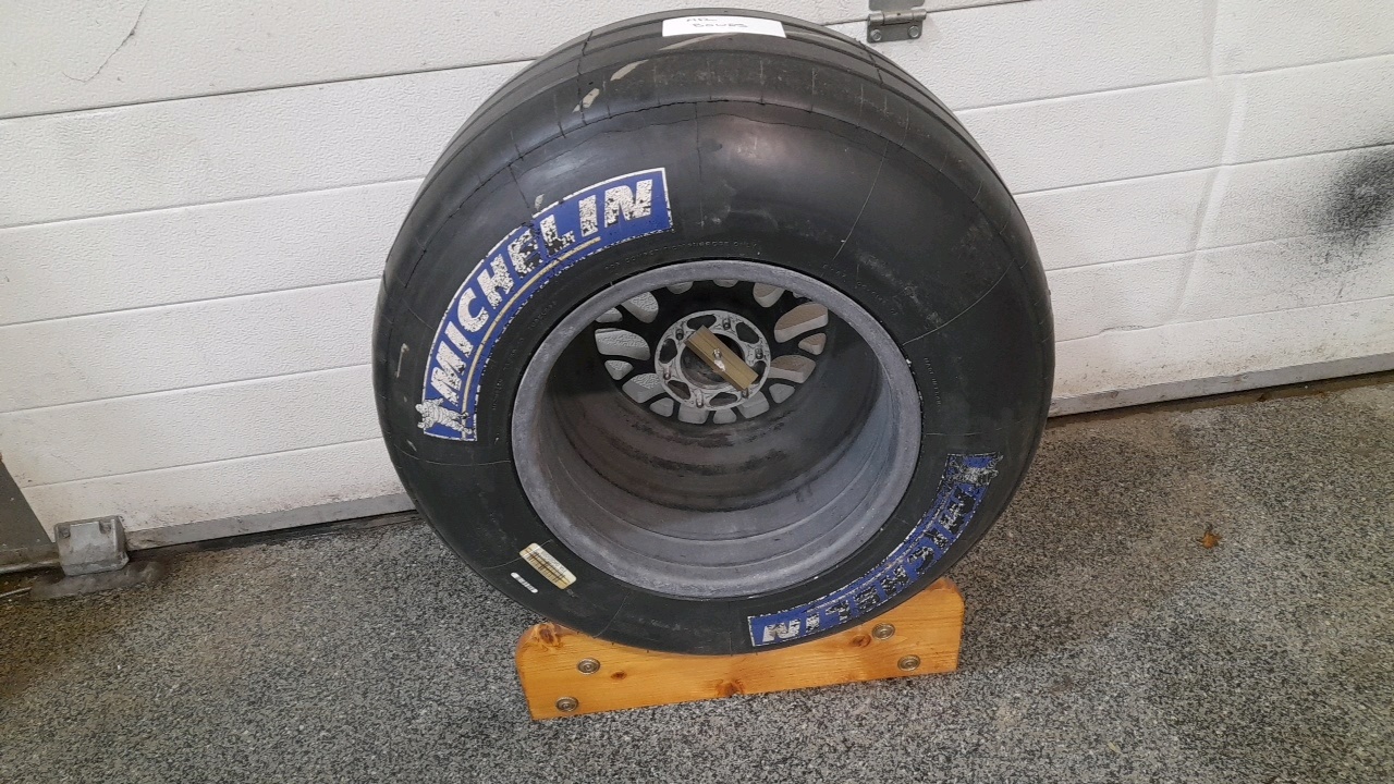 Lot 134 - TOYOTA FORMULA 1 WHEEL ON STAND