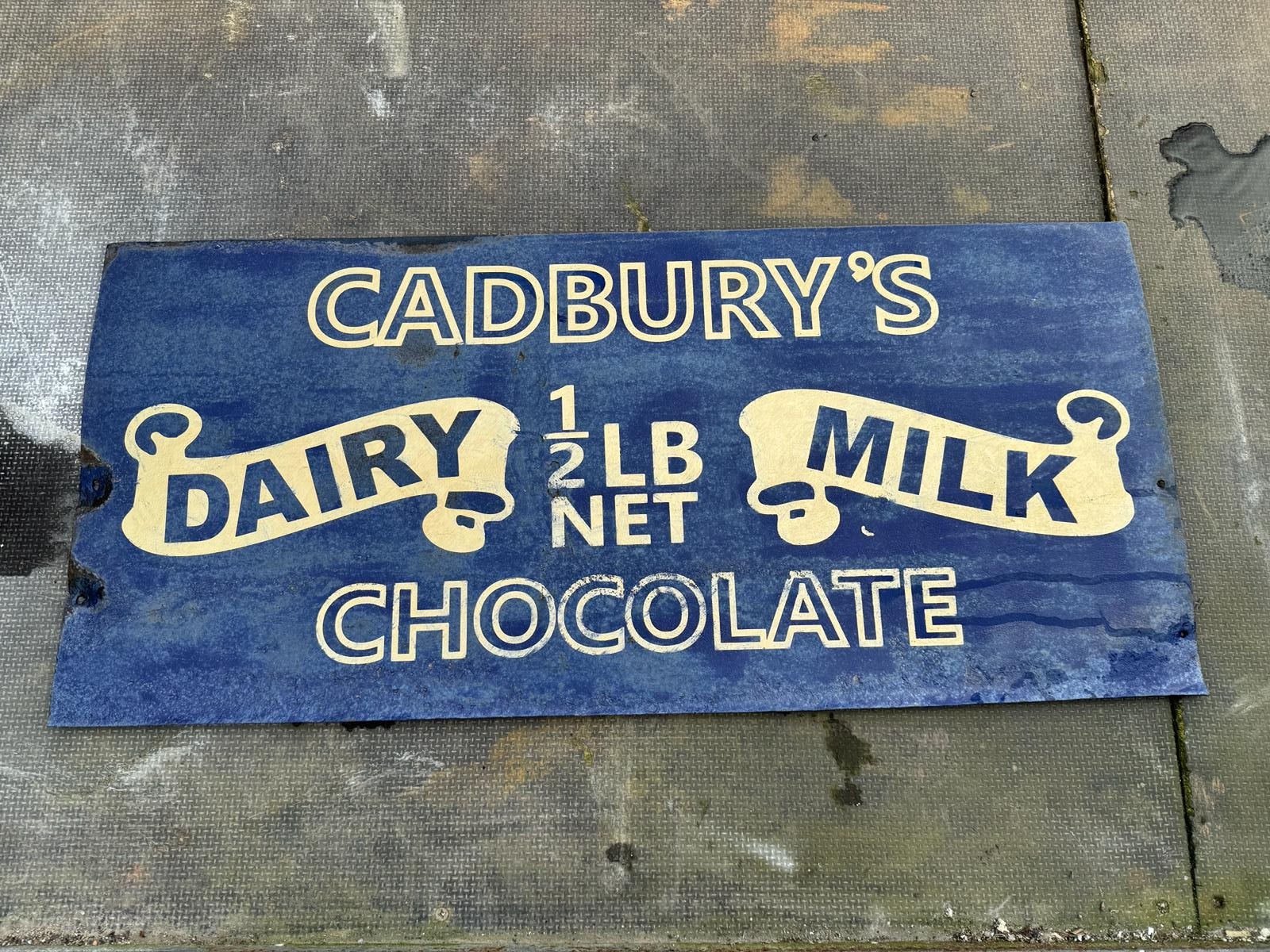 Lot 146 - CADBURY'S DAIRY MILK CHOCOLATE SIGN 36" X