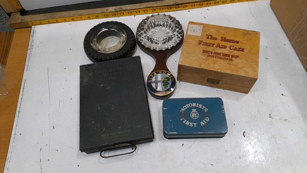 Lot 333 - ALFA ROMEO , GOODYEAR ASHTRAYS 7 3 x FIRST