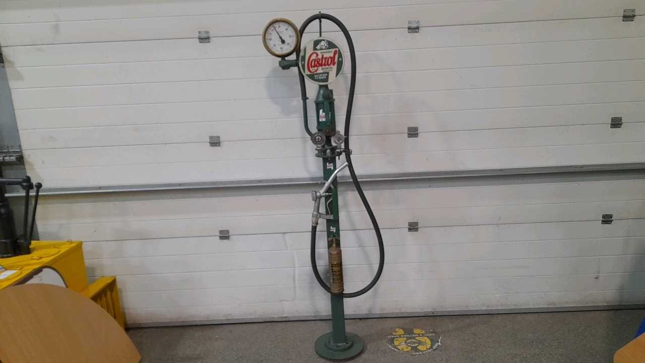 Lot 233 - WAKEFIELD CASTROL PETROL PUMP ON STAND