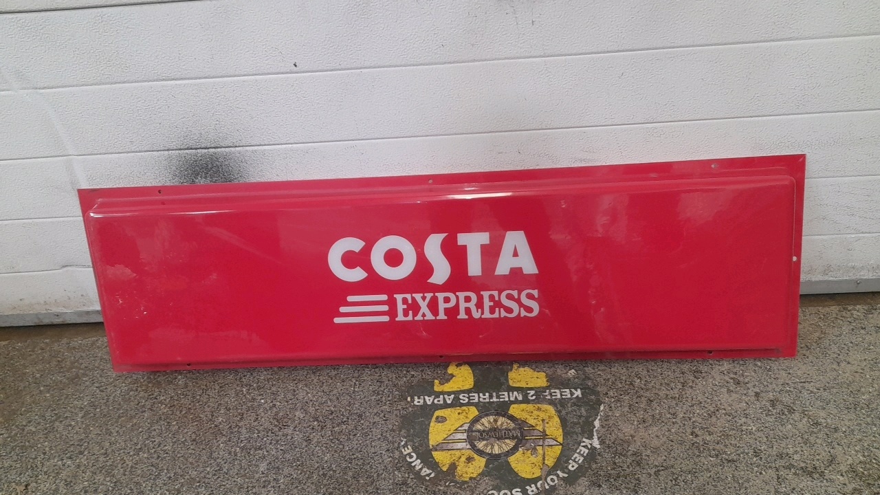 Lot 580 - COSTA COFFEE SIGN 50" X 14"