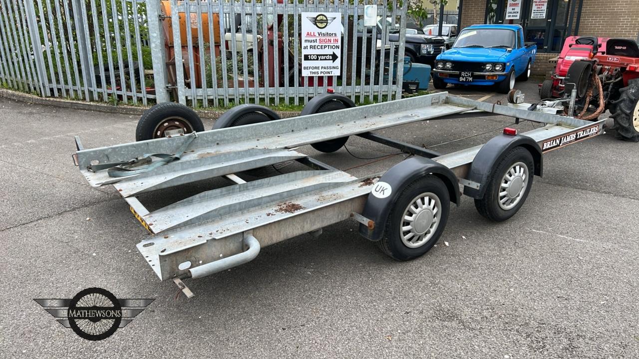 Lot 674 - BRIAN JAMES 14FT 4 WHEEL CAR TRAILER