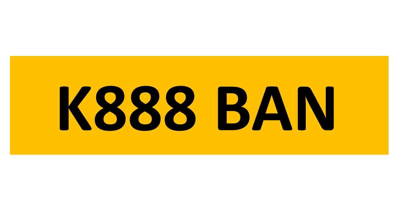 Lot 63 - REGISTRATION ON RETENTION - K888 BAN