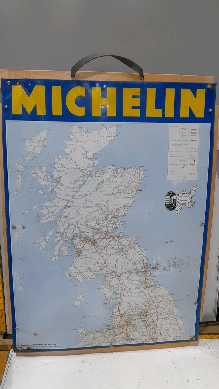 Lot 465 - TIN MICHELIN MAP OF SCOTLAND AND NORTH