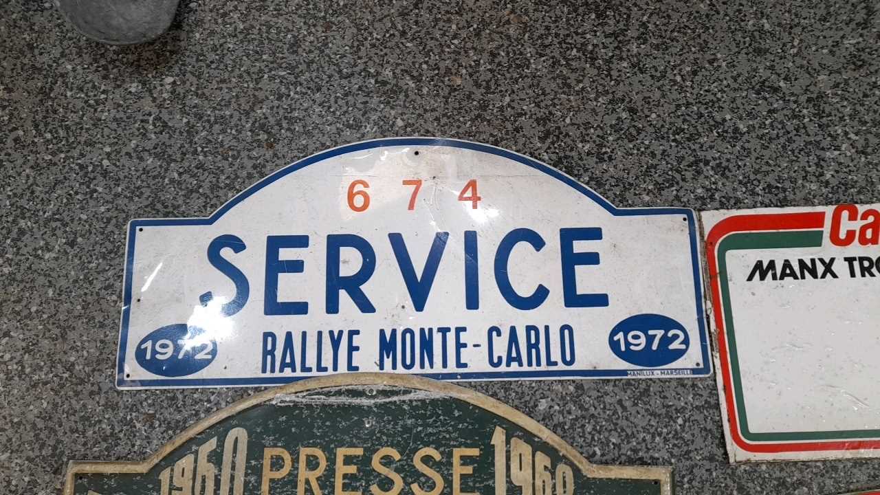 Lot 491 - HISTORIC ORIGINAL RALLY PLATES