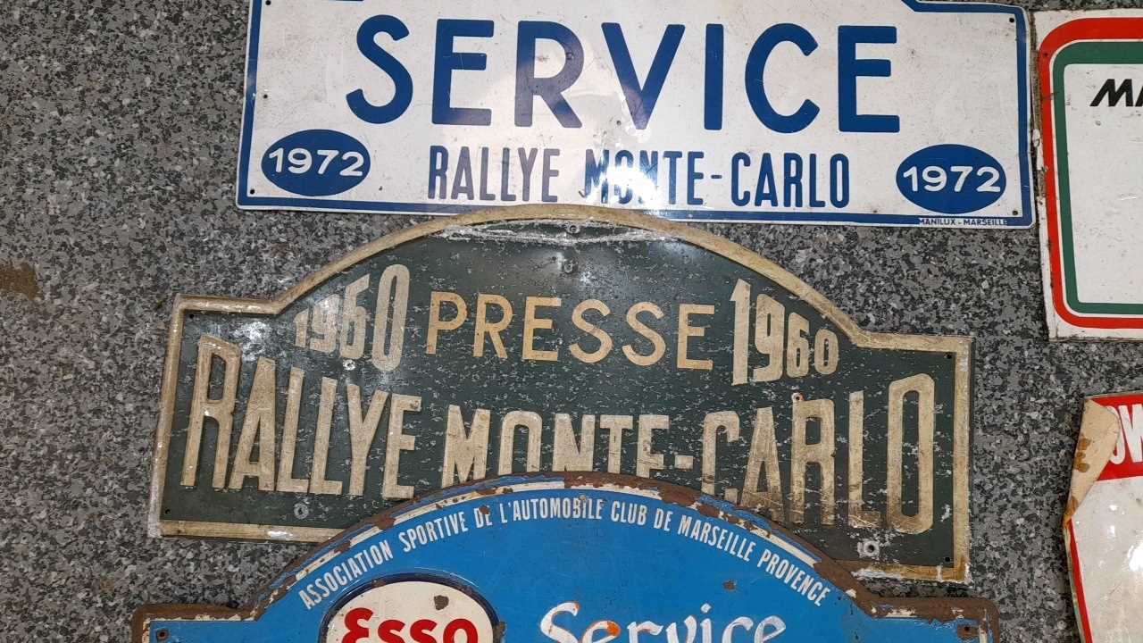 Lot 491 - HISTORIC ORIGINAL RALLY PLATES