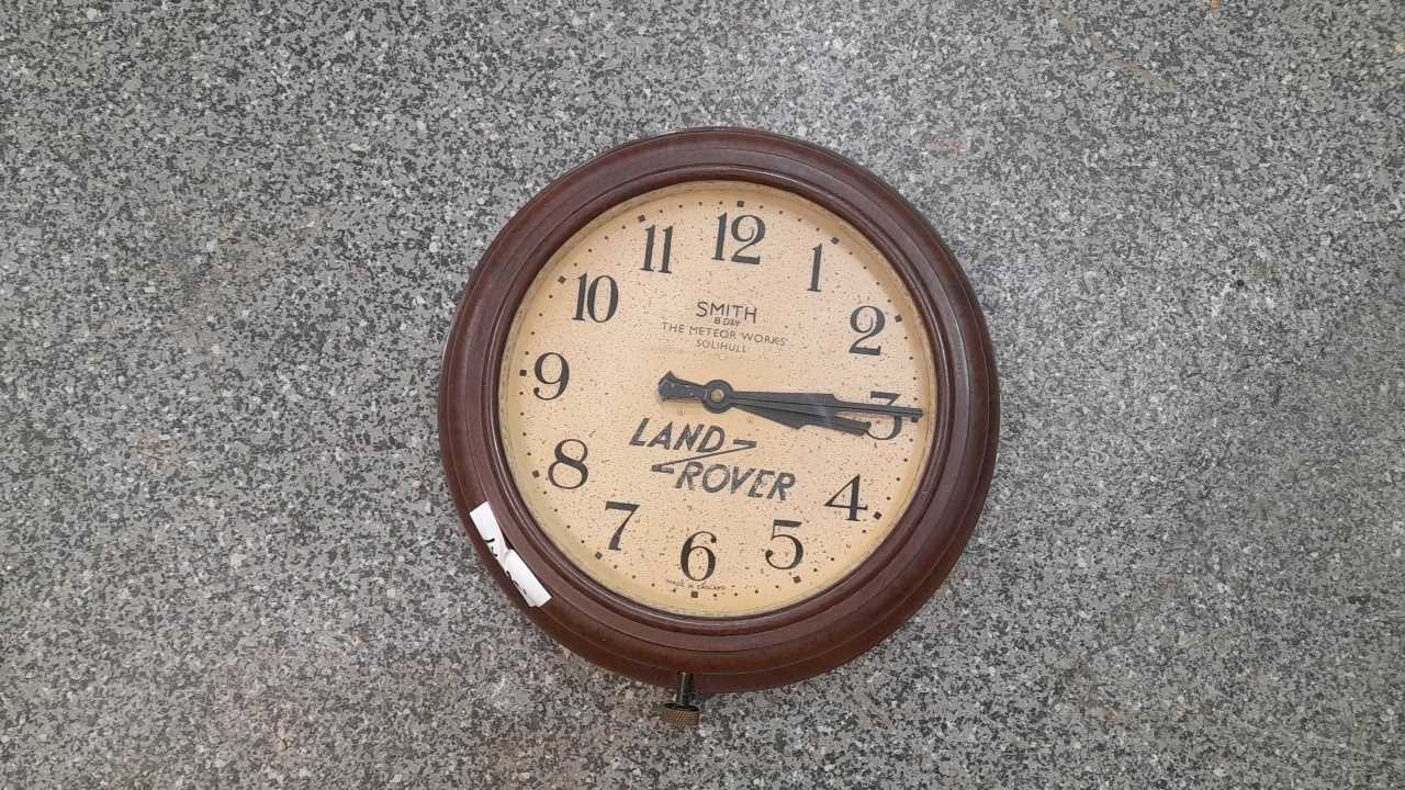 Lot 841 - LAND ROVER STYLE CLOCK 8"