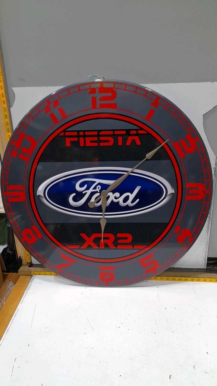 Lot 160 - FORD FIESTA XR2 PAINTED CLOCK 32" dia
