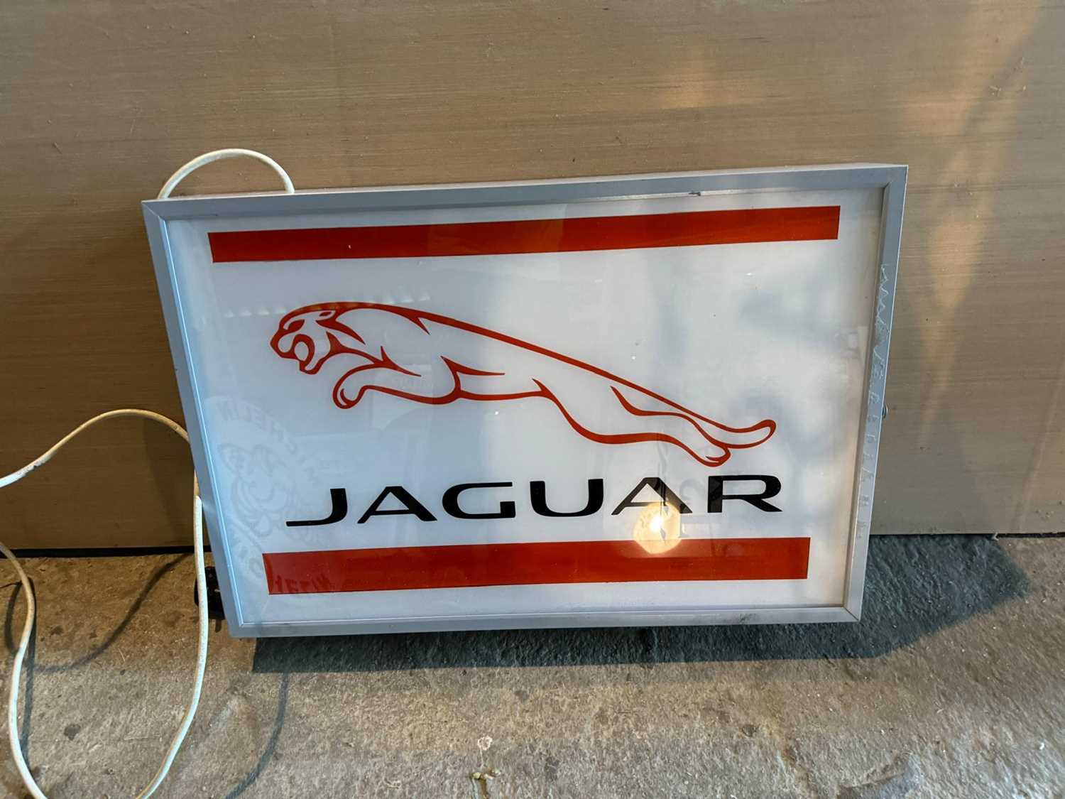 Lot 819 - JAGUAR LIGHT UP SIGN