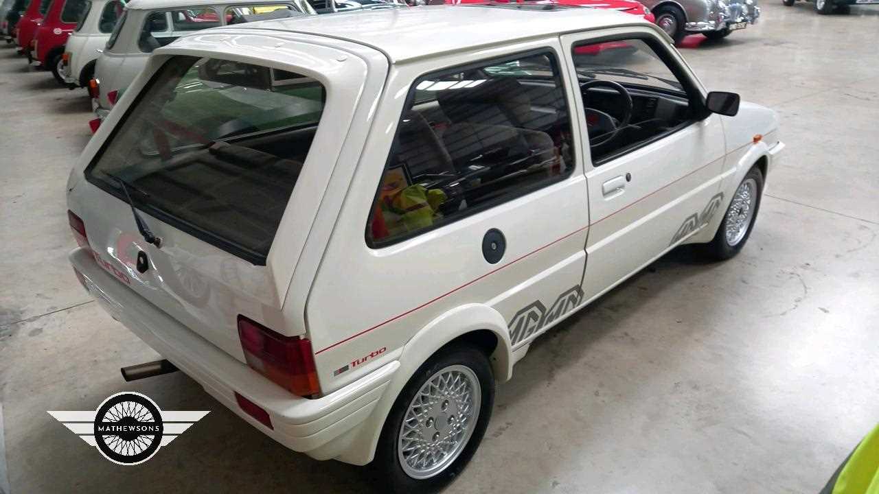 Lot 28 - 1989 ROVER METRO MG TURBO