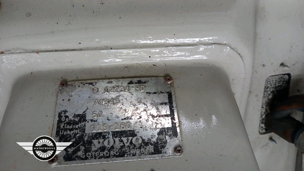 Lot 322 - 1961 VOLVO 122