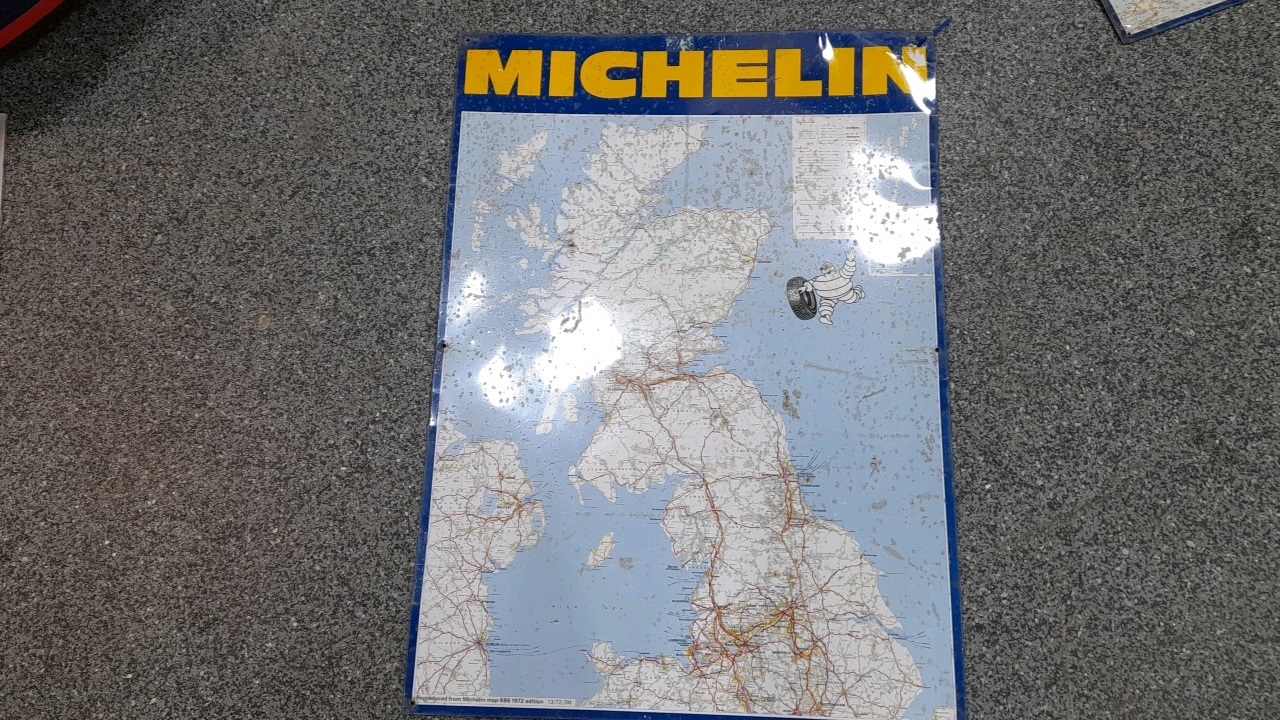 Lot 211 - MICHELIN MAP OF SCOTLAND & TOP OF ENGLAND
