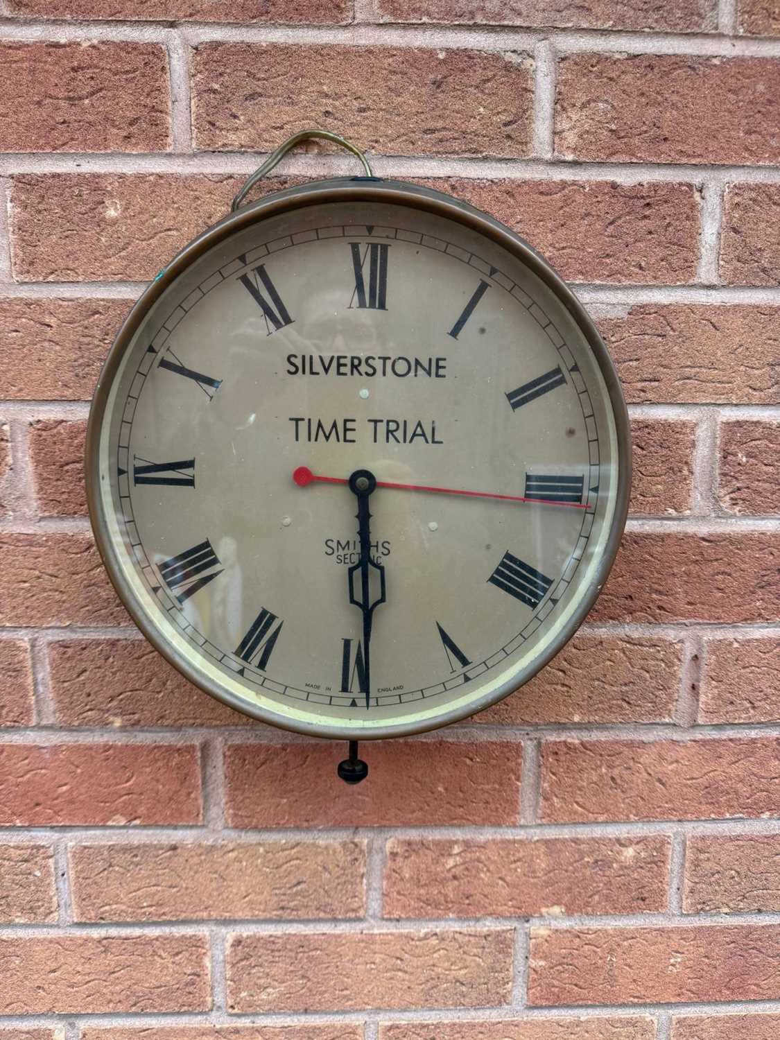 Lot 377 - SILVERSTONE TIME TRIAL CLOCK 14" DIA