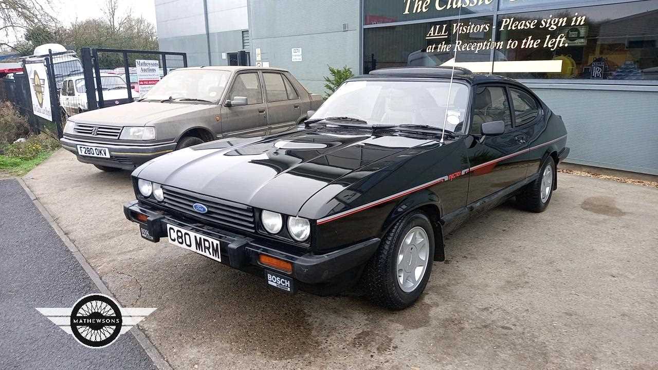 Lot 452 - 1985 FORD CAPRI INJECTION 2.8i