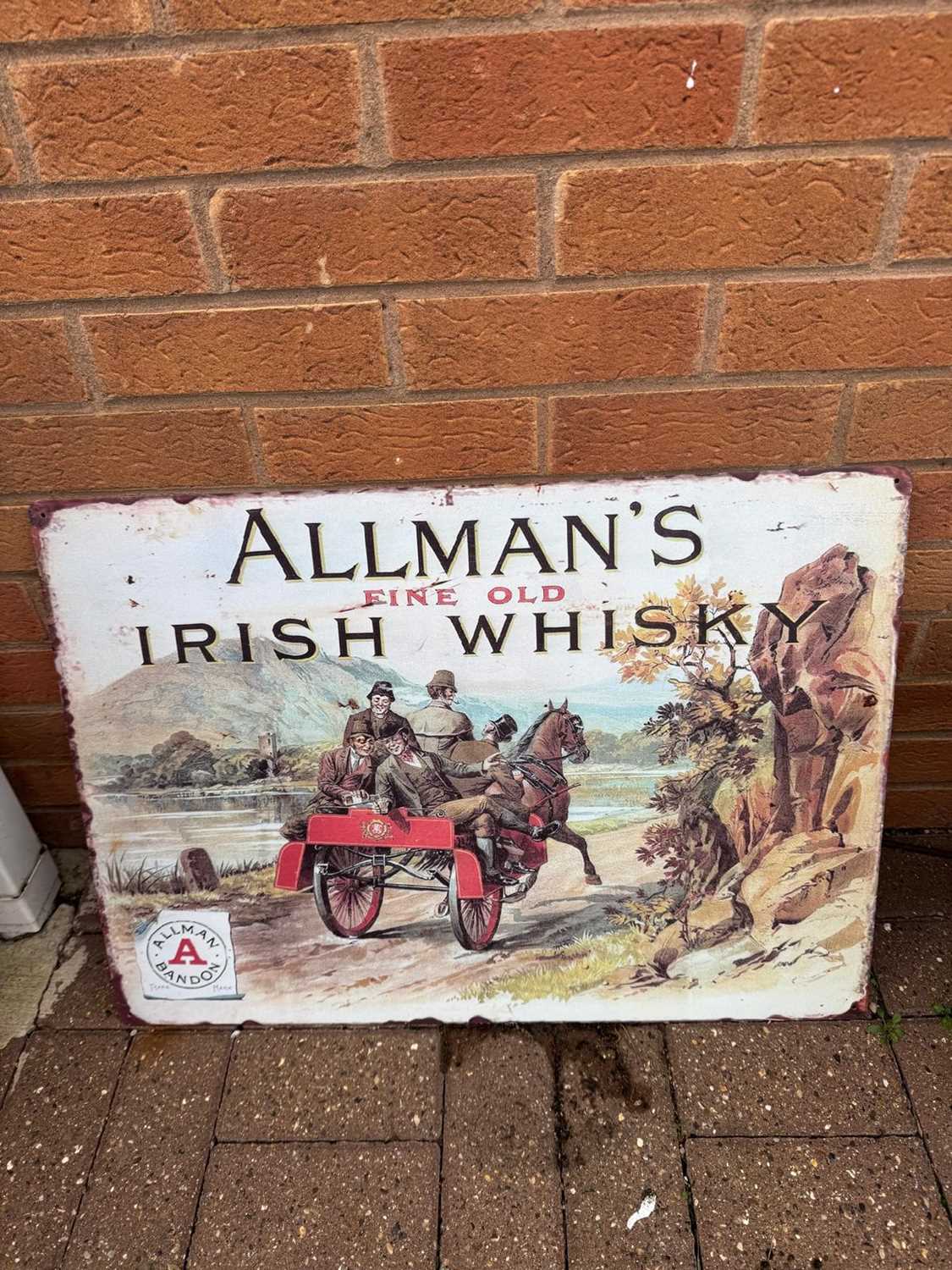 Lot 503 - REPRODUCTION ALLMAN'S FINE OLD IRISH WHISKY