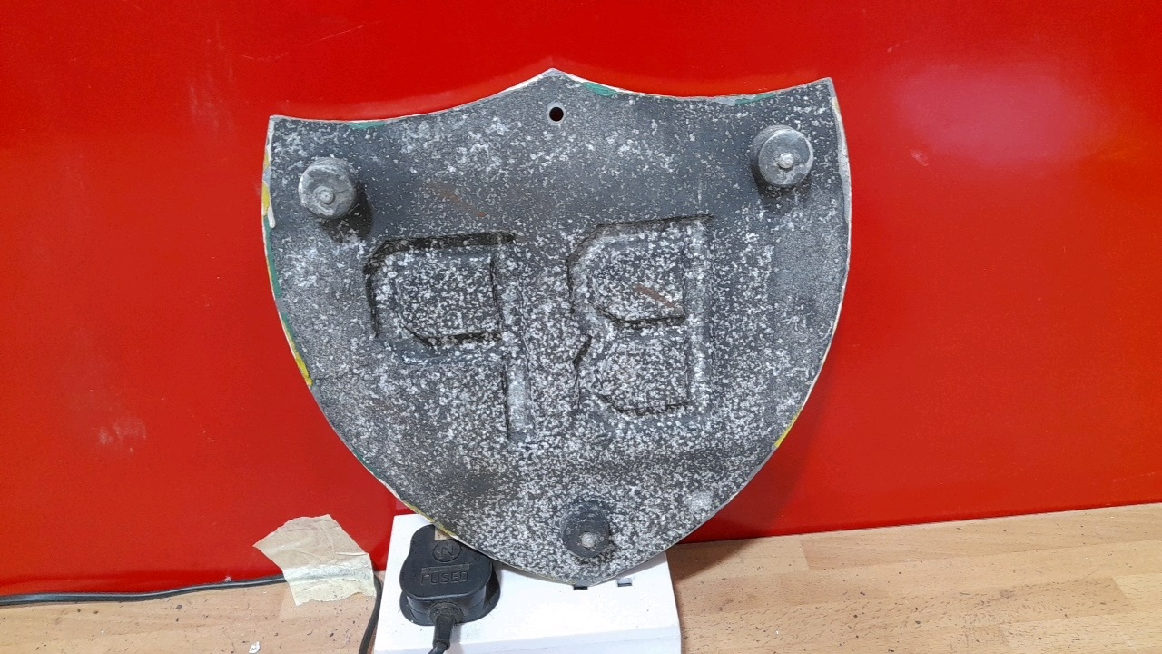 Lot 248 - BP REPRODUCTION CAST SIGN 10" X 10"