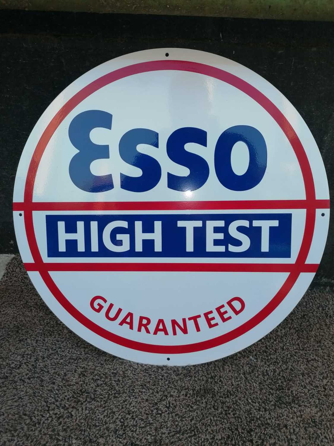 Lot 499 - ESSO HIGH TEST SIGN 18" DIA