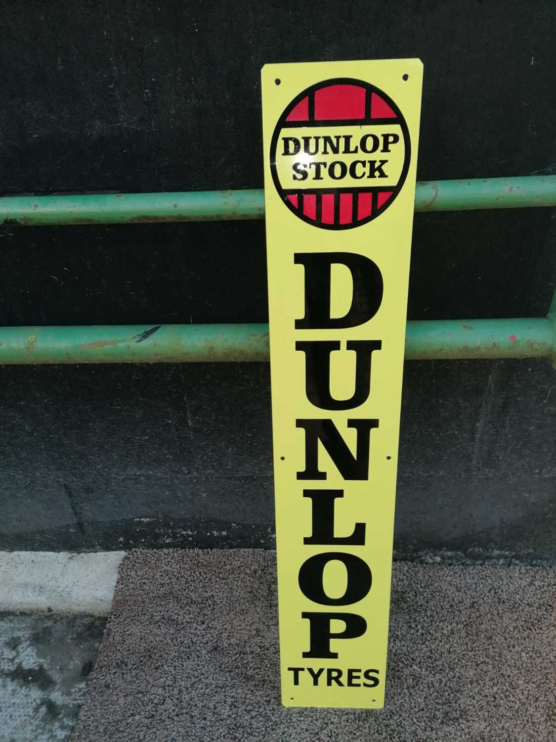 Lot 537 - DUNLOP STOCK TYRES SIGN 30" X 5.5"