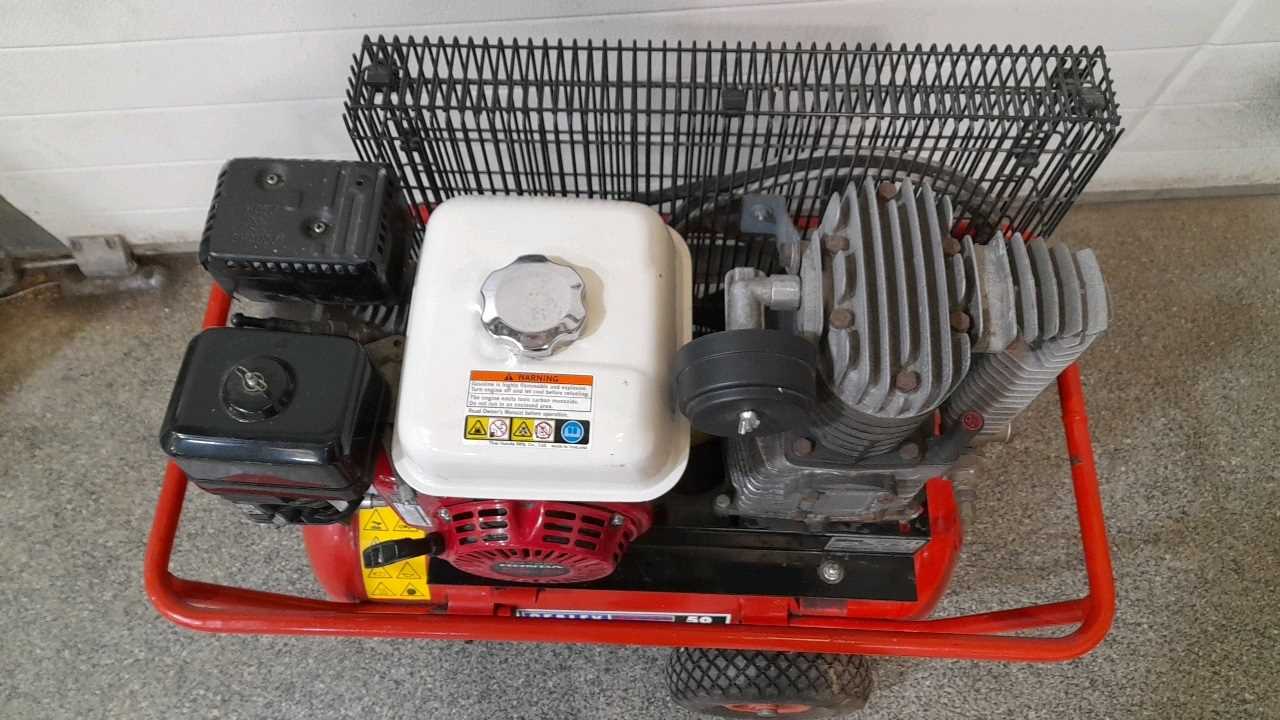 Lot 191 - SEALEY 50 LITRE PETROL DRIVEN COMPRESSOR