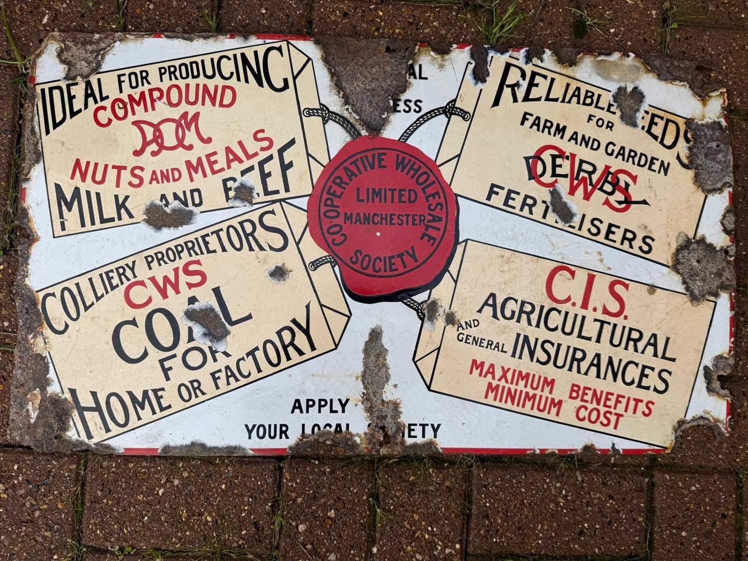 Lot 751 - CO OP ENAMEL SIGN