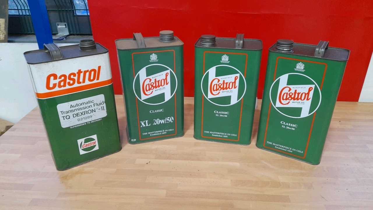 Lot 697 - SELECTION OF EMPTY 5L CASTROL OIL CANS
