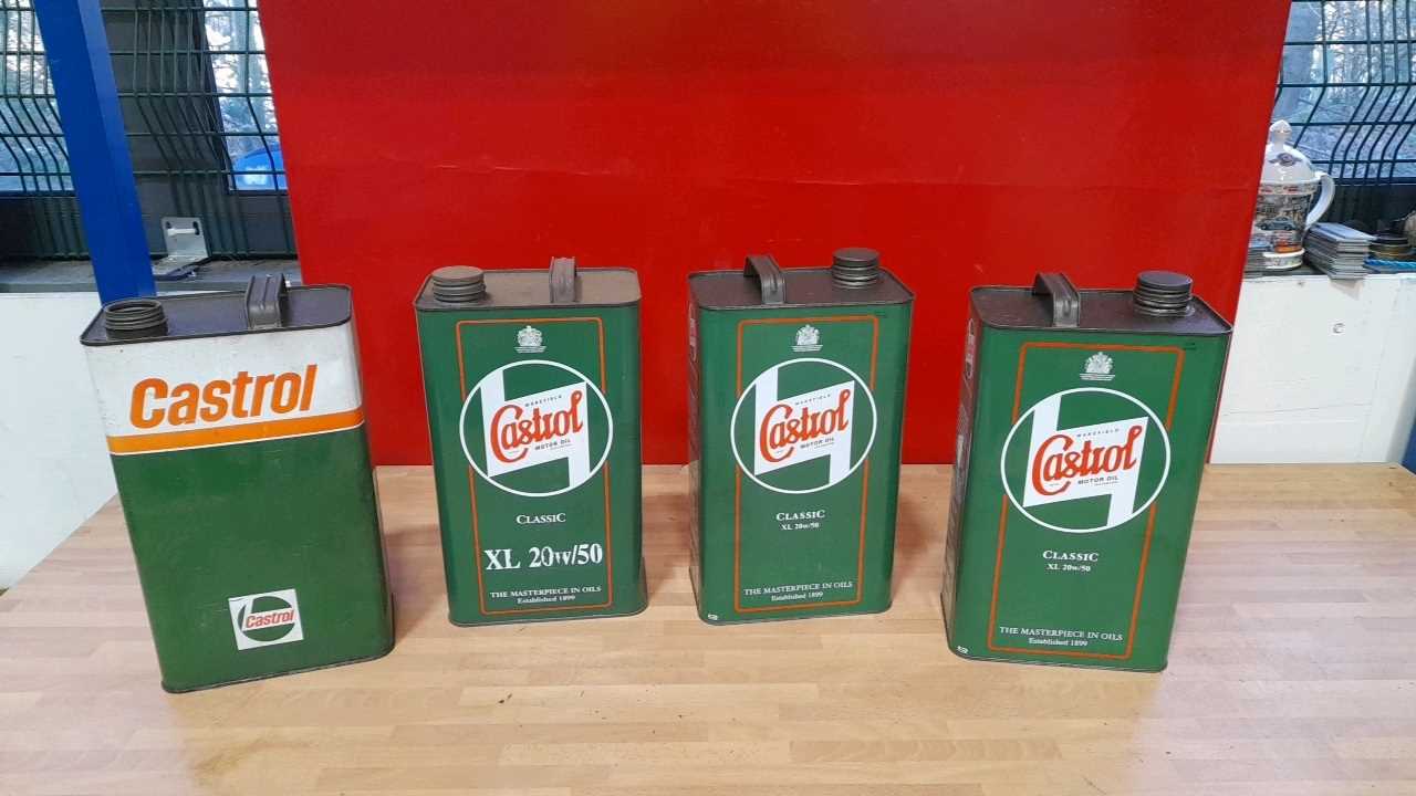 Lot 697 - SELECTION OF EMPTY 5L CASTROL OIL CANS
