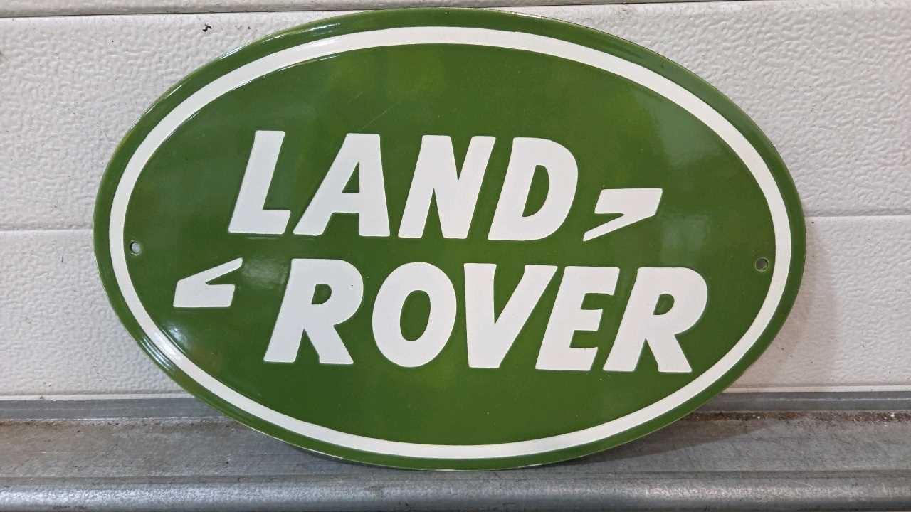 Lot 341 - LAND ROVER ENAMEL SIGN 16" X 10"