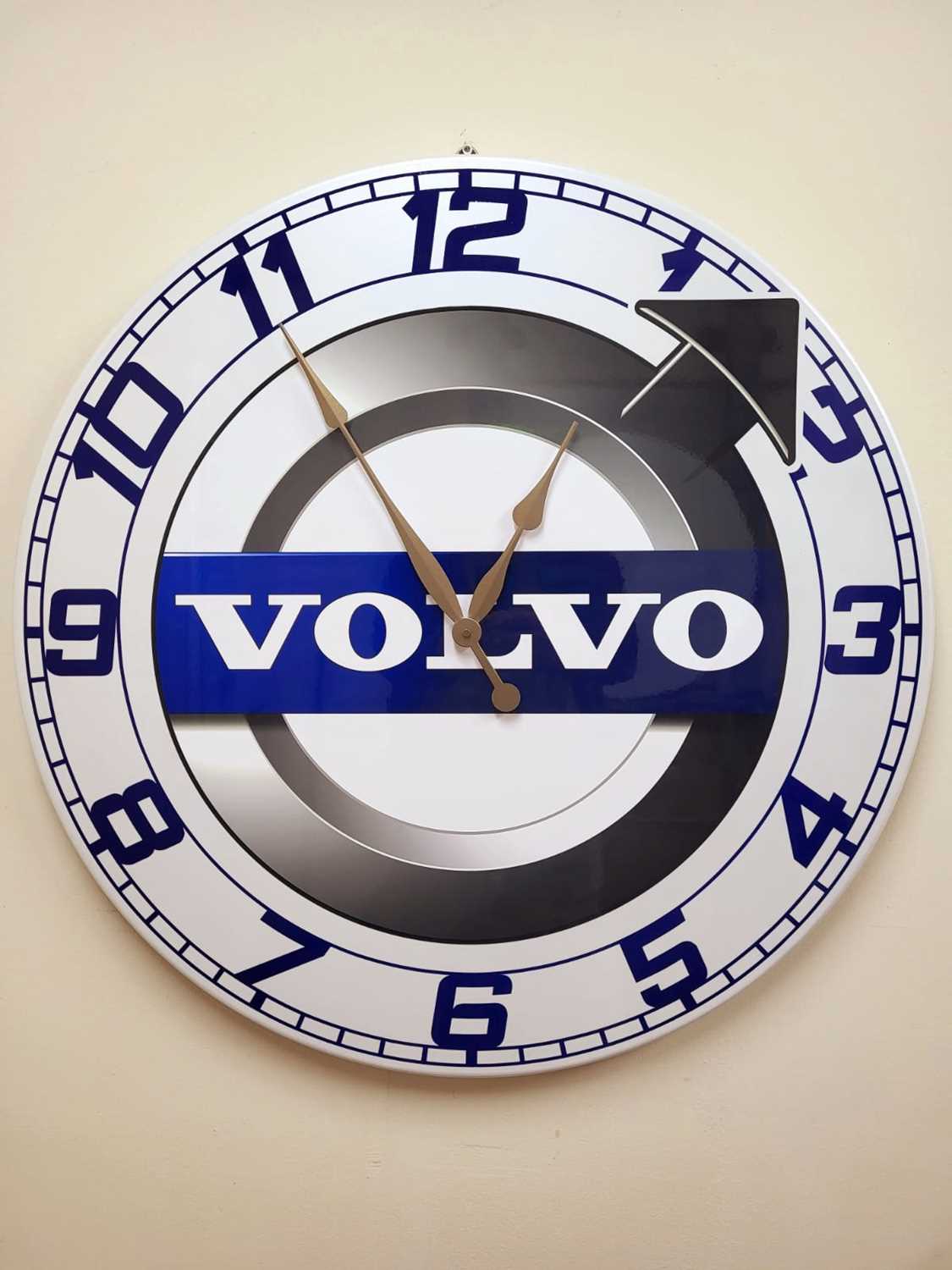 Lot 615 - VOLVO CLOCK 32" DIA
