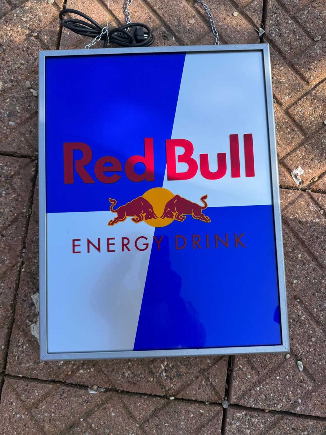 Lot 707 - RED BULL LIGHT UP SIGN 23" X 17.5"