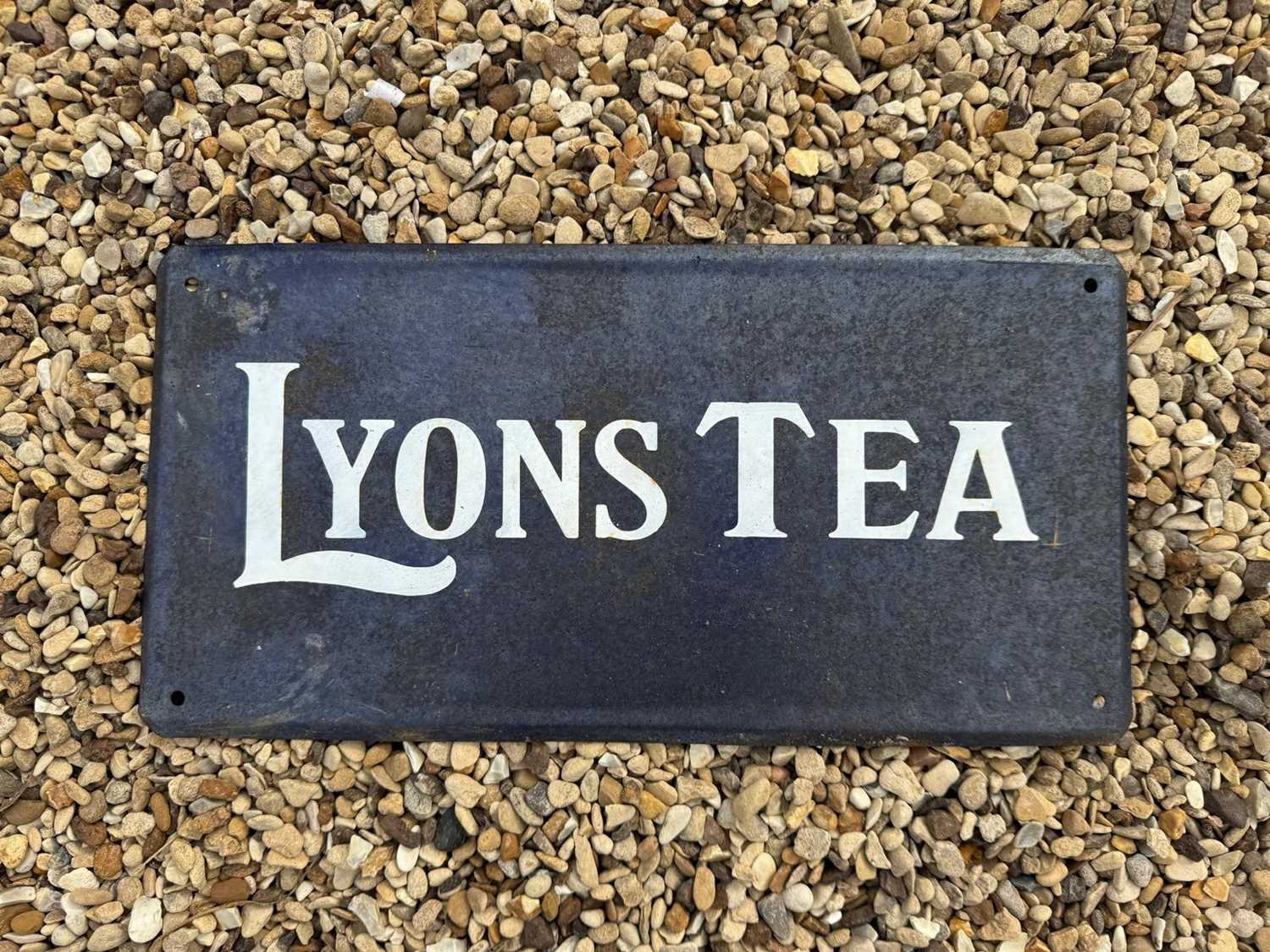 Lot 619 - LYONS TEA SIGN 15" x 8"